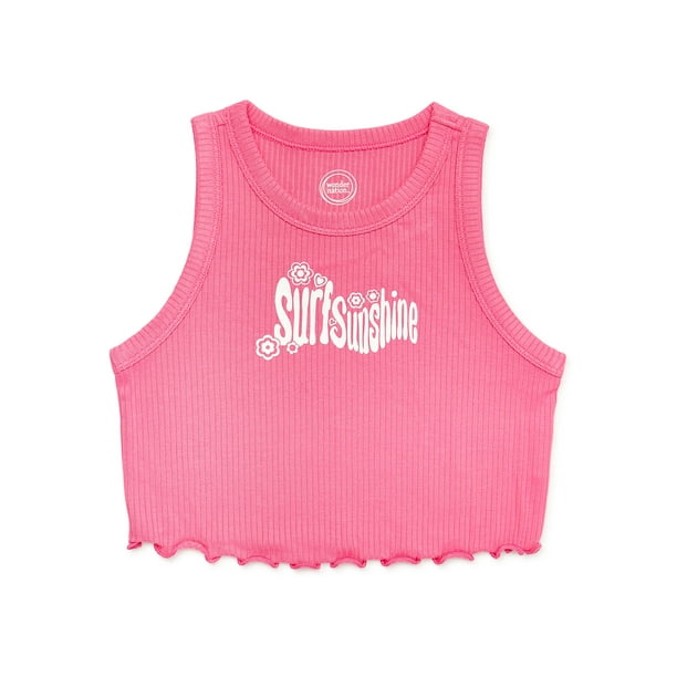 Wonder Nation Girls Crop Tank Top, Sizes 4-18 & Plus - Walmart.com