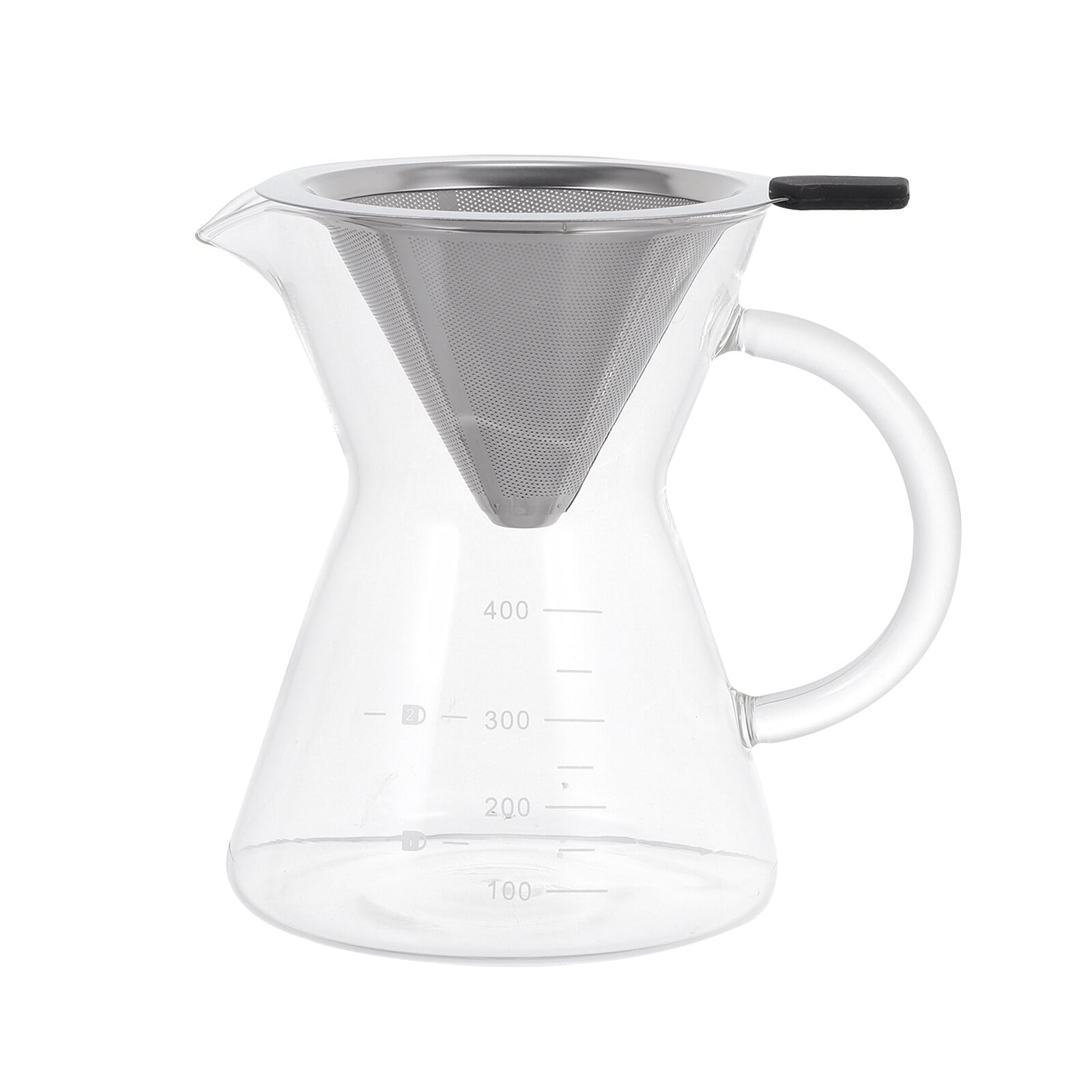 1 juego de cafetera de vidrio para verter sobre la mesa, cafetera ...