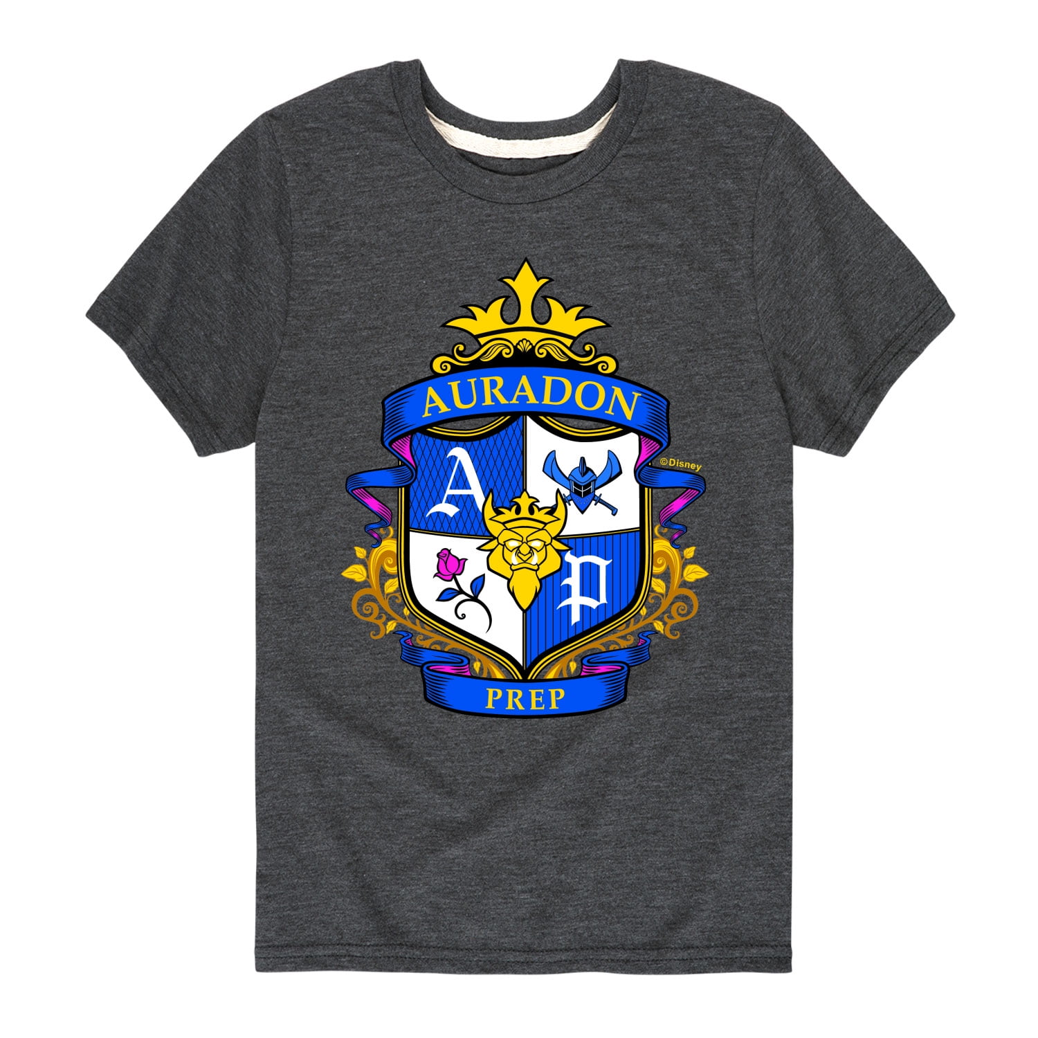 Descendants - Auradon Prep Crest - Toddler And Youth Short Sleeve ...