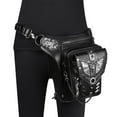 Steampunk Waist Bag Leather Motorcycle Waist Pack Shoulder Bag Satchels ...