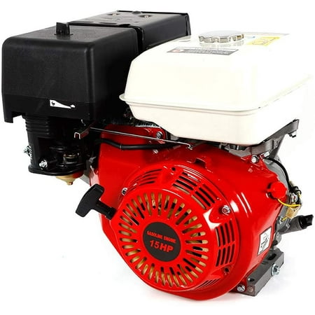 Gas Engine,15 HP 420cc 4-Stroke OHV Gas Engine Horizontal Motor Air ...