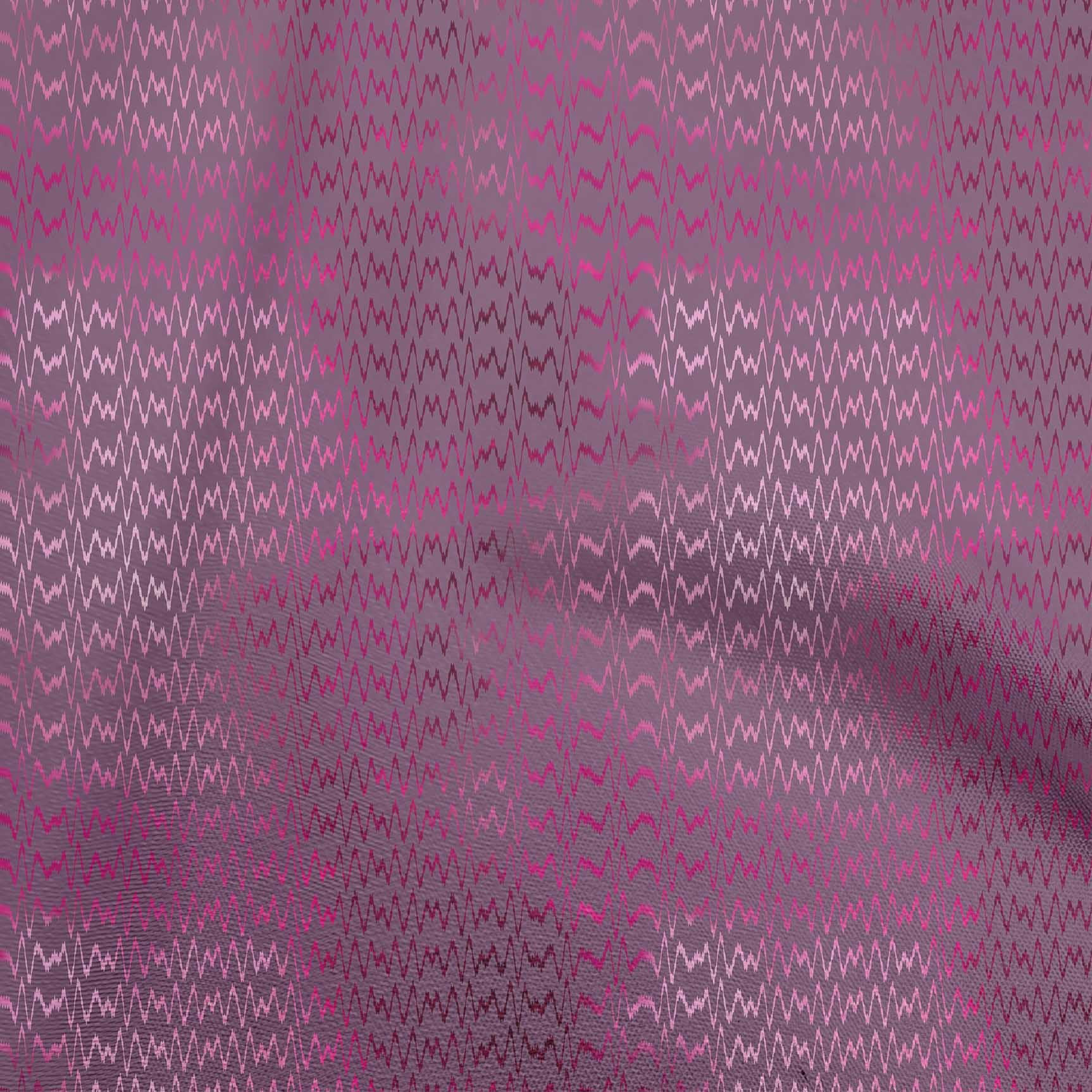 oneOone Cotton Poplin Dark Magenta Fabric Ikat Sewing Material Print ...
