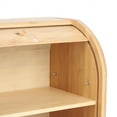 Wuzstar Bamboo Bread Box Double Layer Bread Container Bin Countertop ...