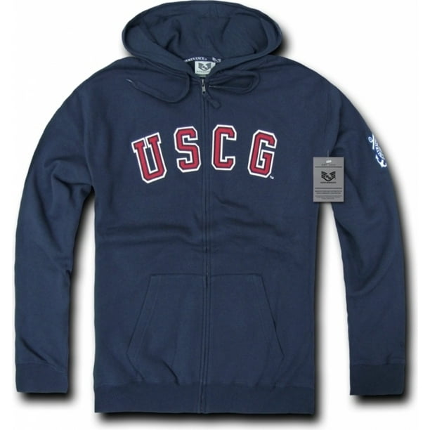 Rapid Dominance - RapDom US Coast Guard Full Zip-Up Mens Hoodie Jacket ...