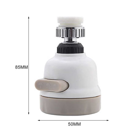 Faucet Tap Aerator 360° Swivel Diffuser Nozzle Faucet Splash-Proof ...