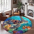 Circle Area Rug, Heart Washable Non-Slip Floor Carpet, Soft Rug for ...