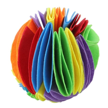 Dog Snuffle Ball, Felt Cloth Stress Relief Dogs Snuffle Toy Slow Feeder ...