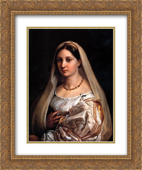 Raphael 2x Matted 20x24 Gold Ornate Framed Art Print 'La Donna Velata ...