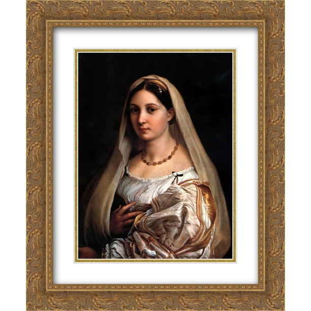 Raphael 2x Matted 20x24 Gold Ornate Framed Art Print 'La Donna Velata ...