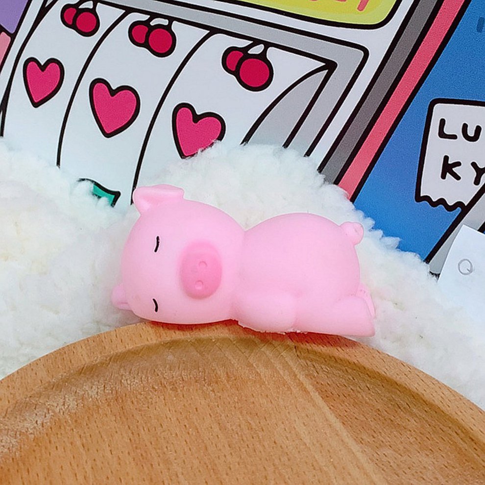 Cute Pink Pig Tricking Children Toys Venting Pig Squeezing Toy Silicone ...