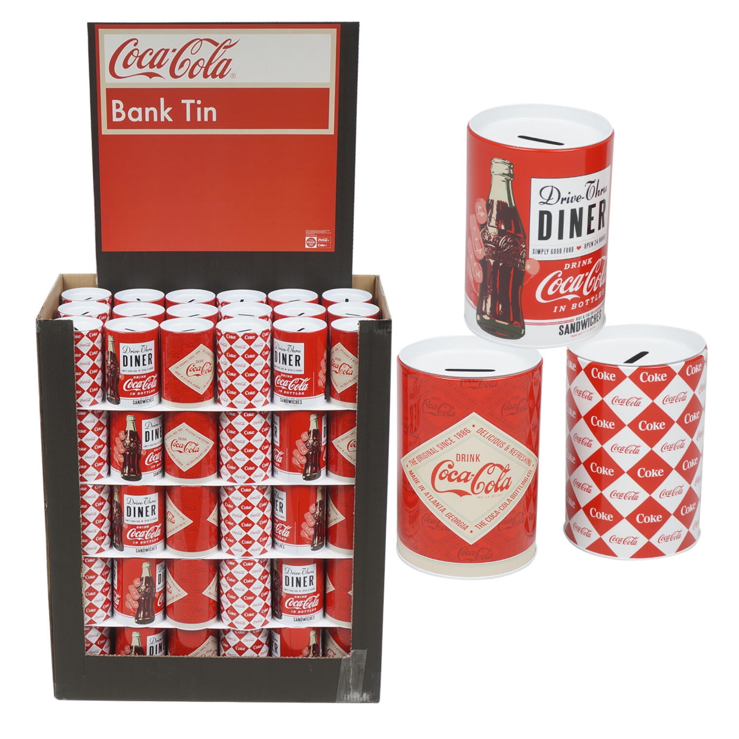 Coca Cola Saving Bank- 3 PCS - Walmart.com