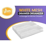 YBM Home White Mesh Desk Drawer Organizer Tray, Durable Steel Storage ...