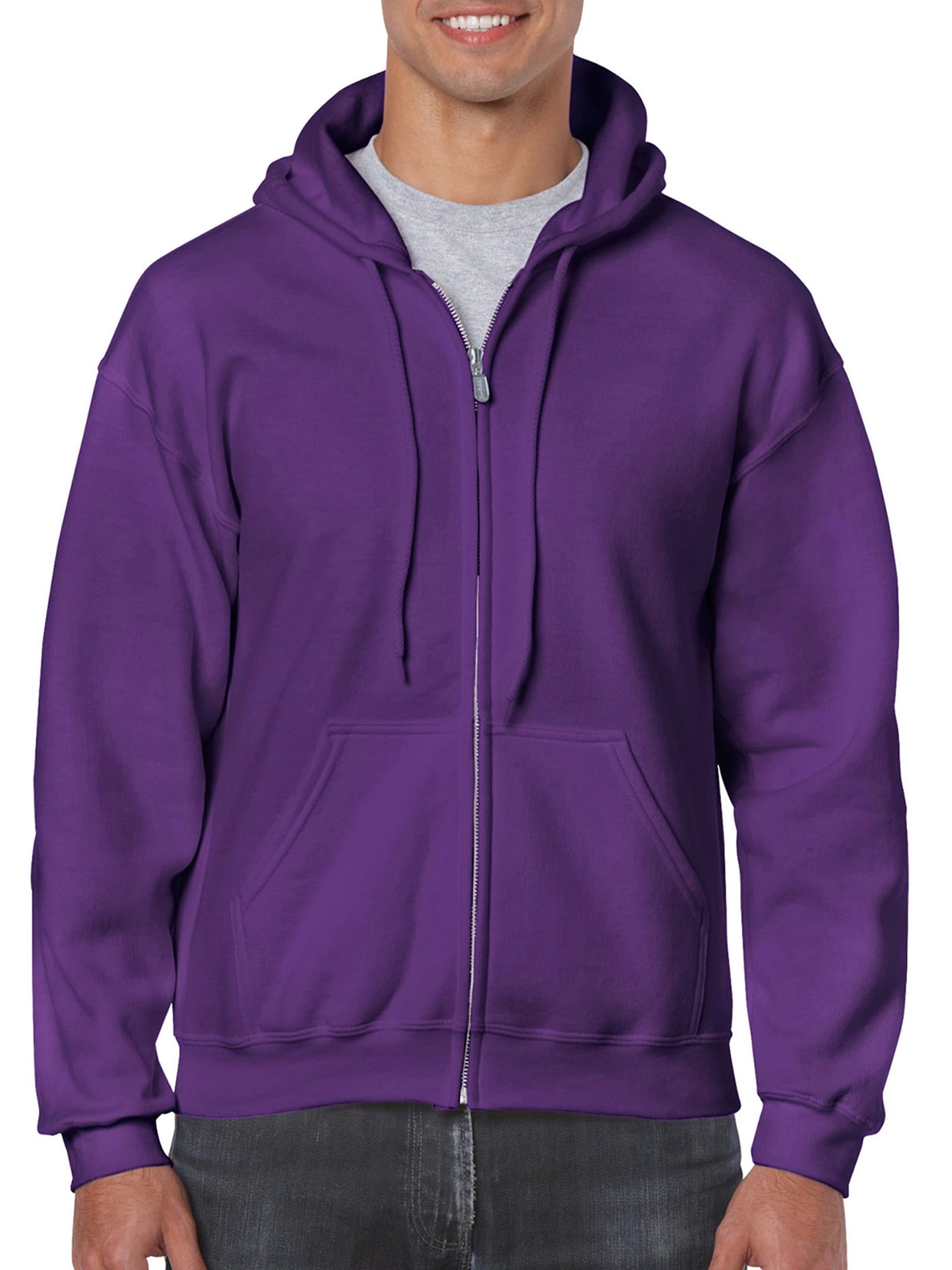 Gildan Heavy Blend Big Men's Full Zip Hooded Sweatshirt - Walmart.com
