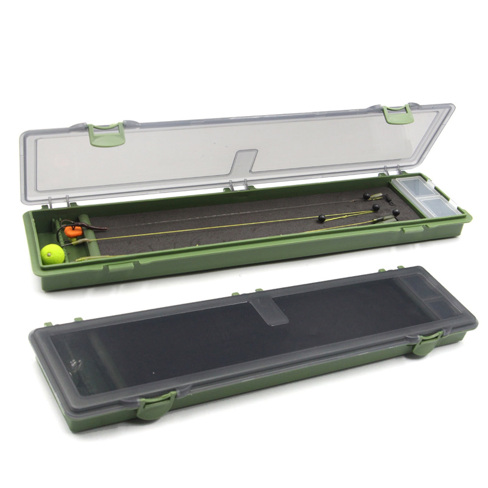 SPRING PARK Carp Fishing Hair Rig Tackle Box Case with 15 Pins Storage ...