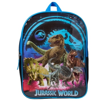 Jurassic World Mini 11" Backpack Blue The Last Raptor Velociraptor Boys ...
