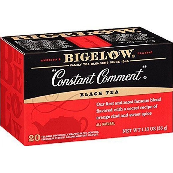 Bigelow Tea Constant Comment Black Tea Bags 40 Count with Orange Rind ...