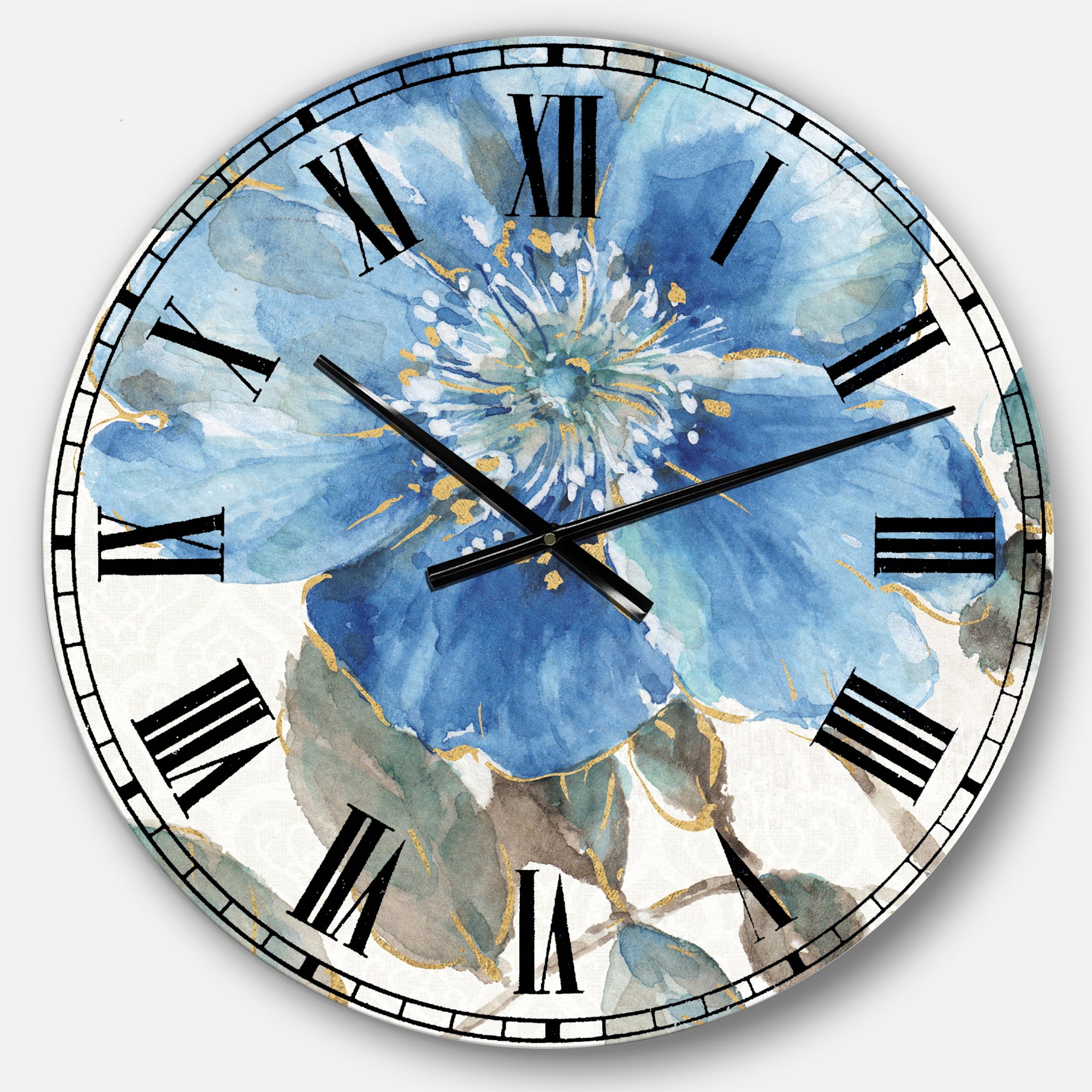 Click here for Designart Indigold Watercolor Flower I Large Wall... prices