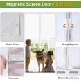 Fiberglass Magnetic Screen Door Actual Size 38"x97", White Bugs Net ...