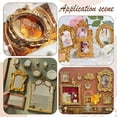 70Pcs 9 Styles Retro Resin Photo Frames for Pictures Embossed Photo ...