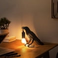 Resin Lucky Bird Crow Wall Lamp Table Lamp Night Light Bedroom Bedside ...