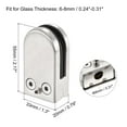 Stainless Steel Glass Clamp, Glass Clip Curved Back Round Glass Bracket ...