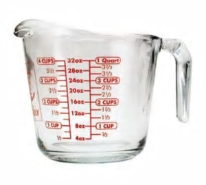 Anchor Hocking 4-Cup Decorated Glass Measuring Cup - Walmart.com ...