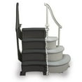 Curve Base In-Pool 4-Step Swimming Stairs Above Ground Pool Add-On ...