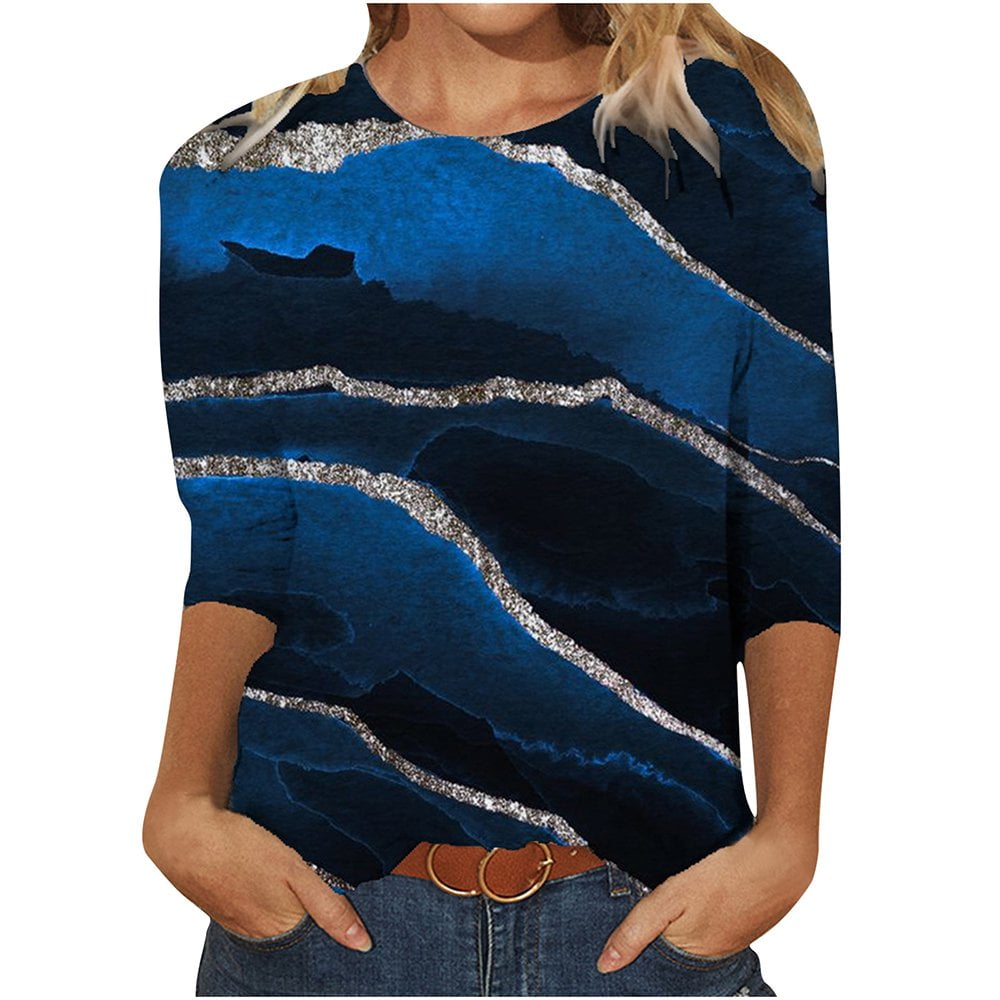 Click here for Choks Chok Womens Summer Casual T-Shirts Mid-Lengt... prices