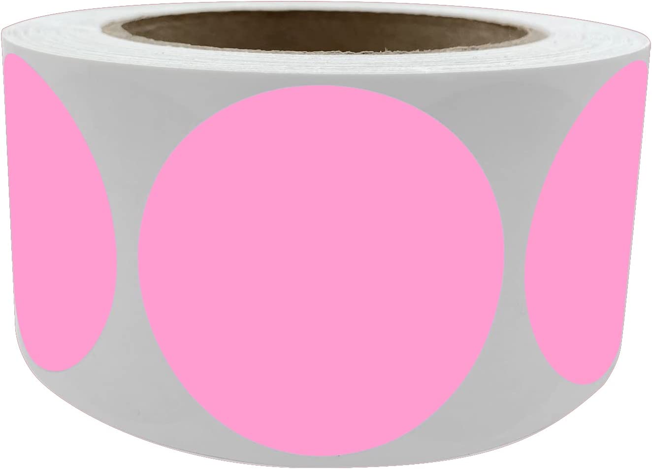 Label Sticker Large 2 inch Color Coding Labels in Pastel Pink (50mm ...