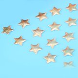 200 Pcs Five-Pointed Star Shiny Non-Woven Sponge Decorative Star ...