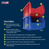 "Akro-Mils Utility Box, Stackable Storage Bins, AkroBins 30240, 15""x8 ...