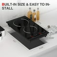 QTYANCY Induction Cooktop, 12 inch Built-in Electric Stove, LED Sensor ...