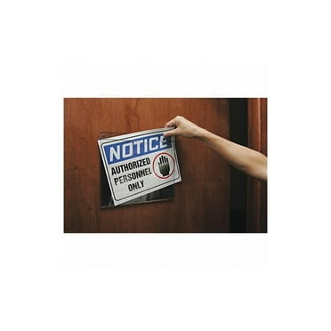 Azar 252057 L-Shaped Sign Holder w/ Trifold Pocket, 2 pack - Walmart.com