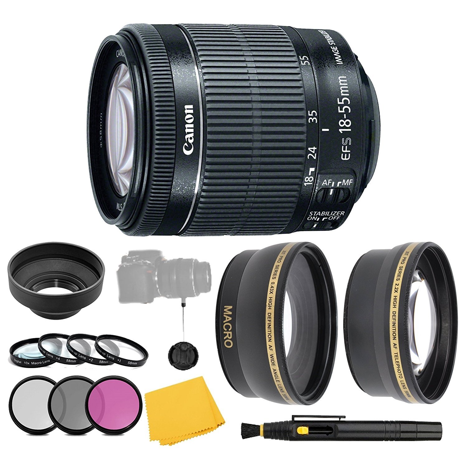 Canon EF S 18 55mm F 3 5 5 6 IS STM Lens Filter Set Close Up Macro Canon EF S 18 55mm F 3 5 5 6 IS STM Lens Filter Set Close Up Macro