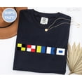 CLOTEX Nautical Flag Name Shirt, Sailing Tees, Comfort Colors Unisex T ...