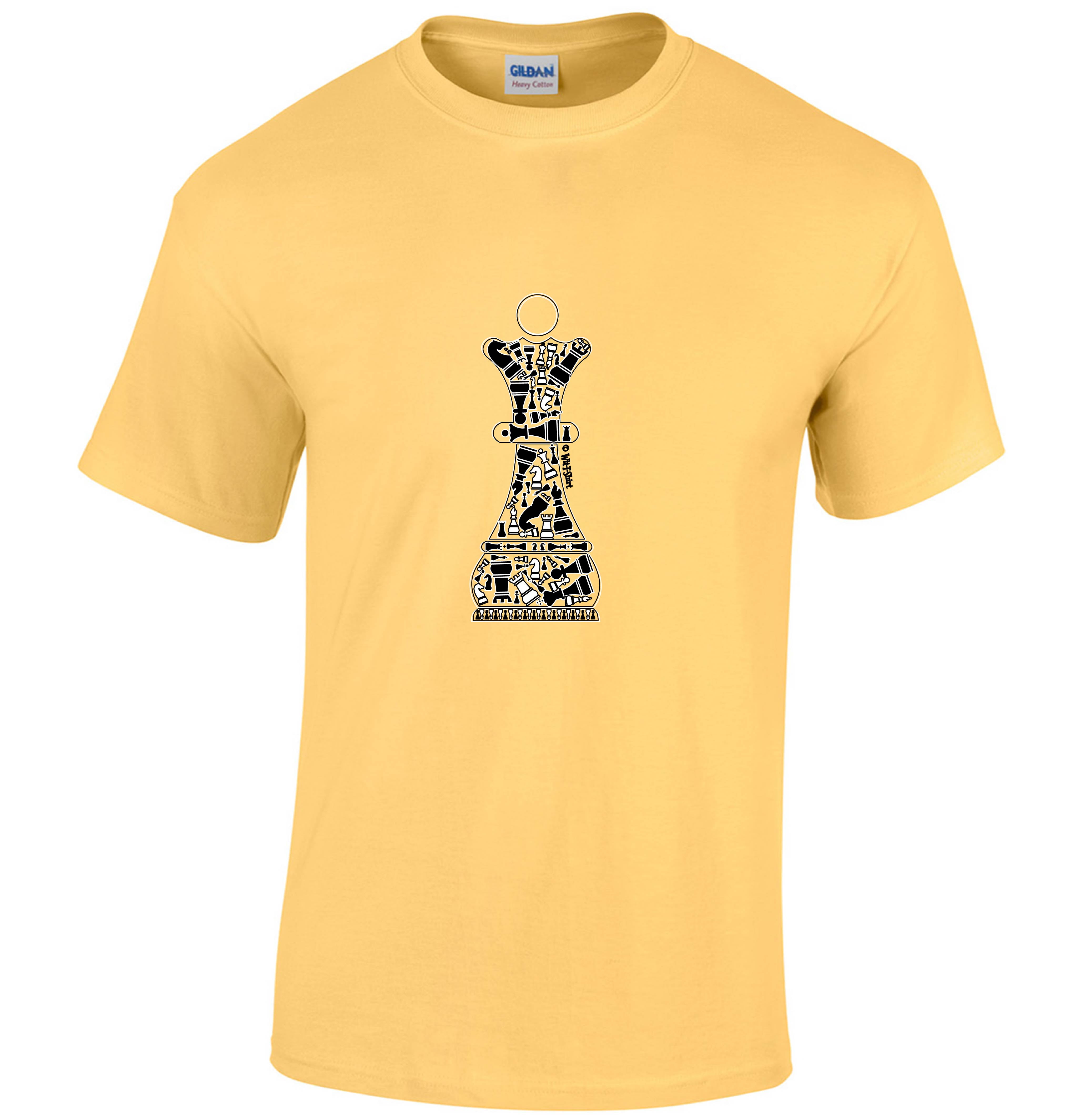 Chess Queen Victories (Queen Filled with Piecies): Chess T-shirt, Men ...