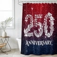 54x78 Inch Shower Curtain Decorative 250 Anniversary Bathtub Bath ...