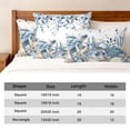 Blue Turtle Coastal Throw Pillow Covers 18 x 18 Inch Pillow Covers Set ...