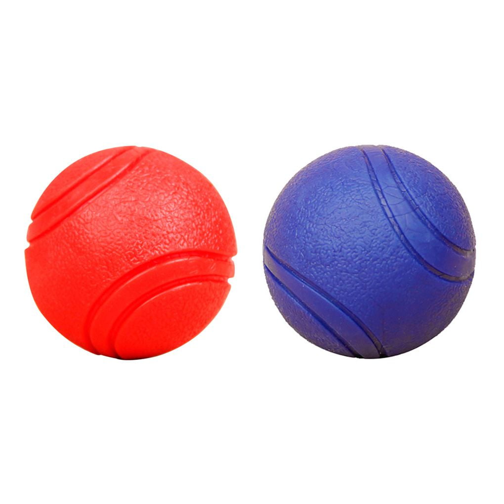 Solid Rubber Pet Dog Ball Training Teeth Chewing Bitting Elastic ...