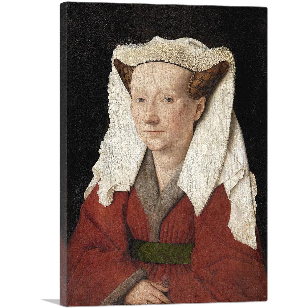 ARTCANVAS Portrait of Margaret Van Eyck 1439 Canvas Art Print by Jan ...