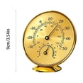 Round Analog Temperature Humidity Gauge, Dual Scale Celsius Fahrenheit ...