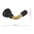 ETHZZLE 5pcs Angled Valve Stem Trailer Tire Tubeless Valve Black Rubber ...