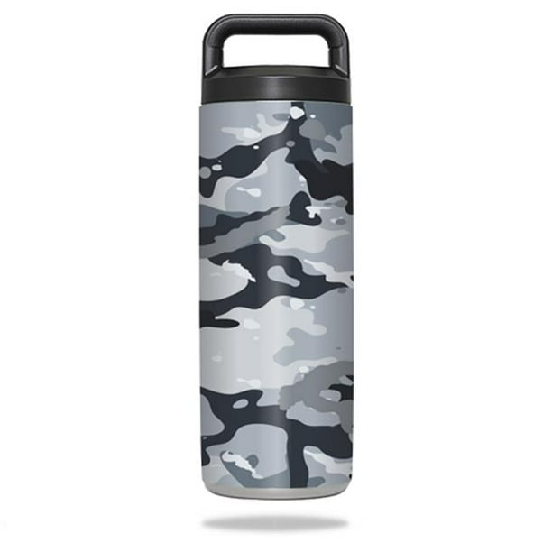 MightySkins YERABOT18-Gray Camouflage Skin for Yeti Rambler 18 oz ...