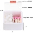 2pcs Qtips Holder - Large Cotton Swabs Dispenser Bathroom Canisters ...