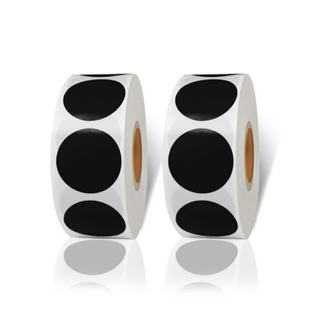 Black circle Stickers 2000Pcs Dot Stickers, 1 Inch Round Write coding ...