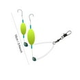 Double Hook Reverse Bottom Fishing Rig for Freshwater Saltwater Big ...