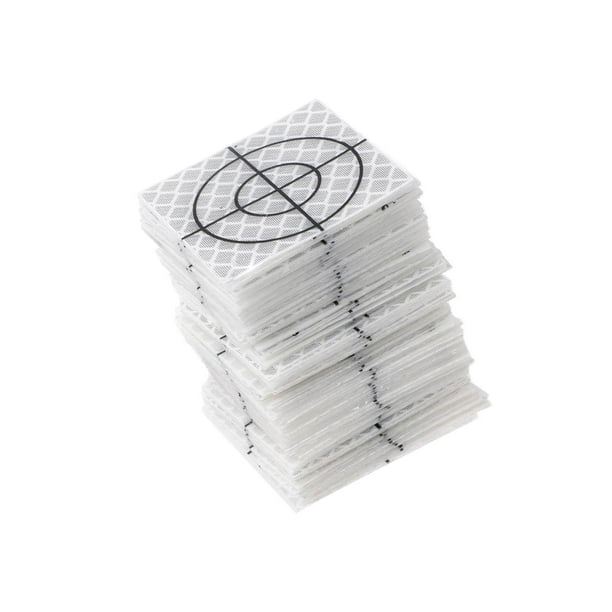 100 Pieces Reflective Tape Target for Tunnel bridge building Targets ...