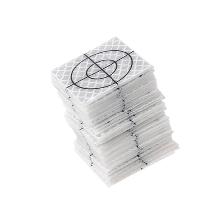100 Pieces Reflective Tape Target for Tunnel bridge building Targets ...