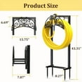 1pc Metal Garden Hose Reel Holder - Outdoor Heavy Duty Water Hose ...