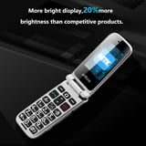 Artfone 4G Volte Flip Mobile Phones Unlocked for Seniors, Big Buttons ...
